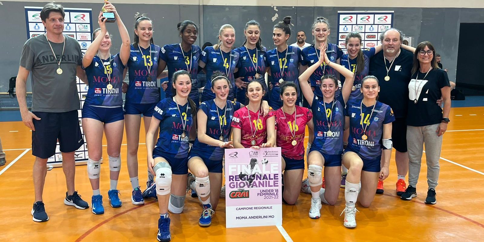 MOMA ANDERLINI E' CAMPIONE UNDER 18 FEMMINILE REGIONALE - Anderlini dal 1985