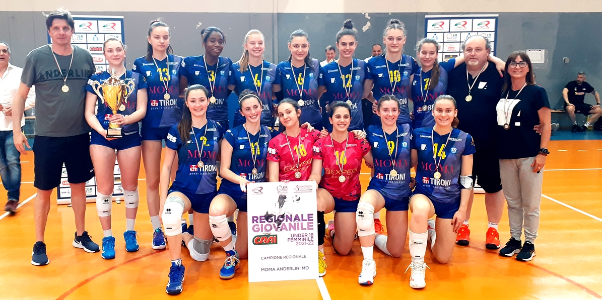 MOMA ANDERLINI E' CAMPIONE UNDER 18 FEMMINILE REGIONALE - Anderlini dal 1985