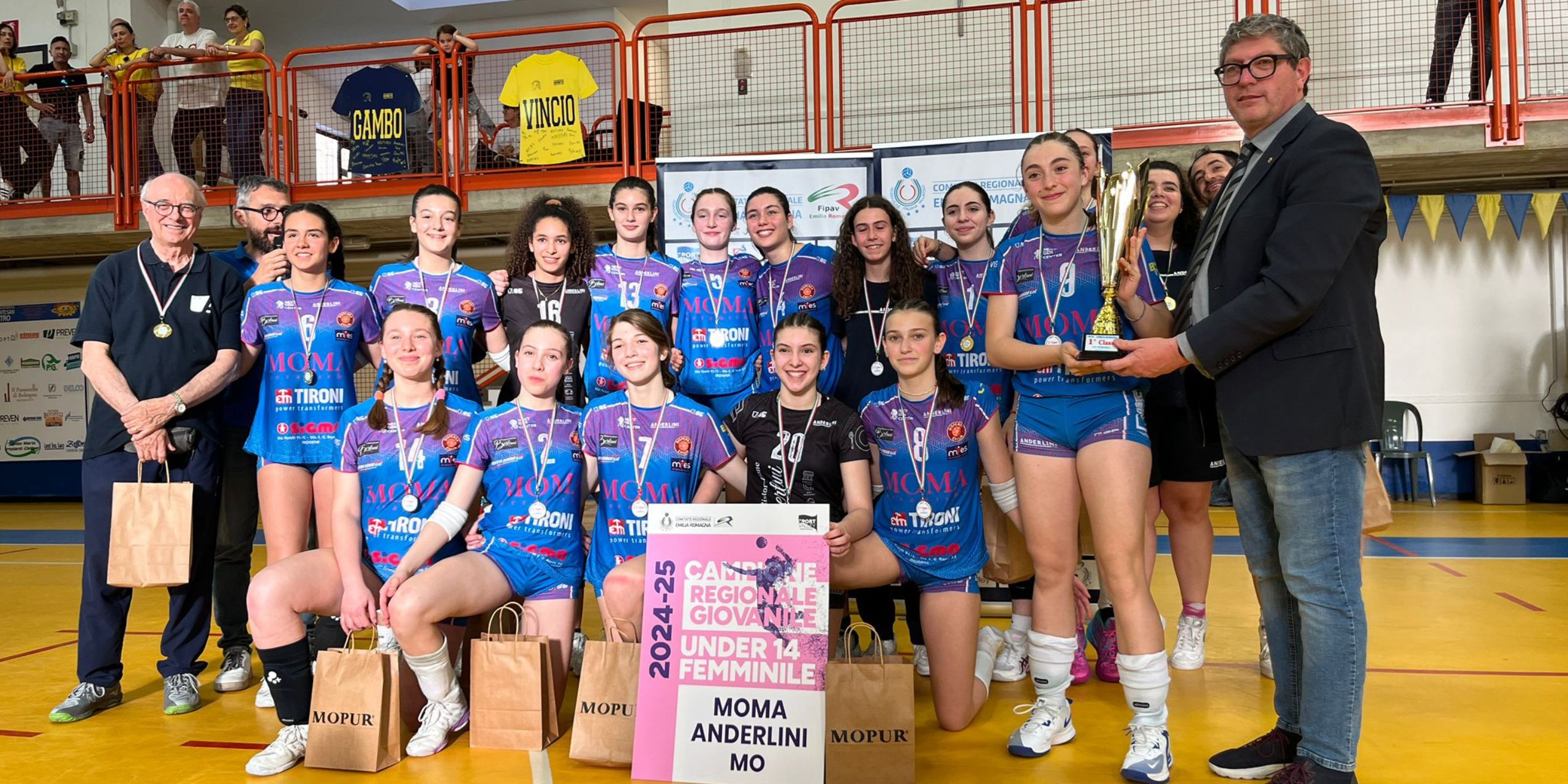 LA U14 MOMA ANDERLINI COMPLETA IL TRIPLETE: ANCHE PER LEI IL TITOLO REGIONALE! - Anderlini dal 1985